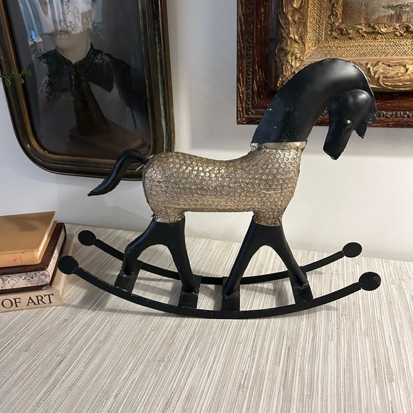 Holiday | Vintage Iron Rocking Horse Decor | Poshmark